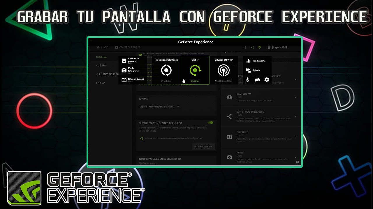 Tutorial Paso a Paso: Cómo Grabar la Pantalla de tu PC con GeForce Experience | Guía Grabar Llamadas